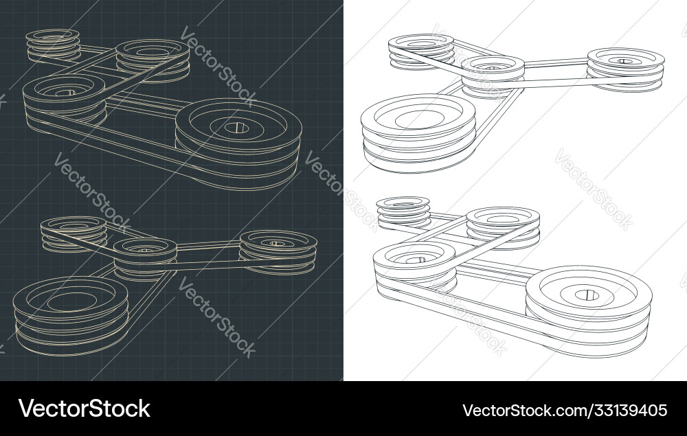 Belt drive Royalty Free Vector Image - VectorStock