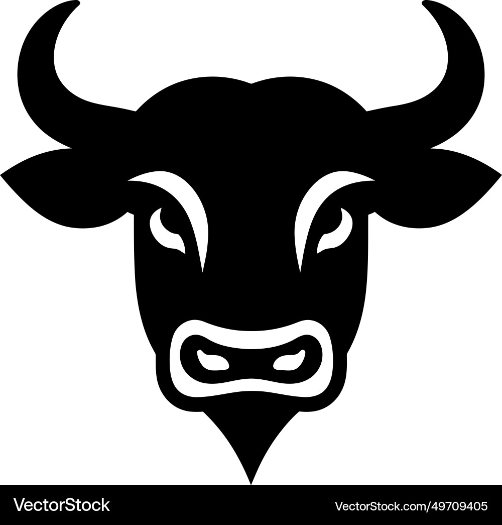 Bull icon Royalty Free Vector Image - VectorStock