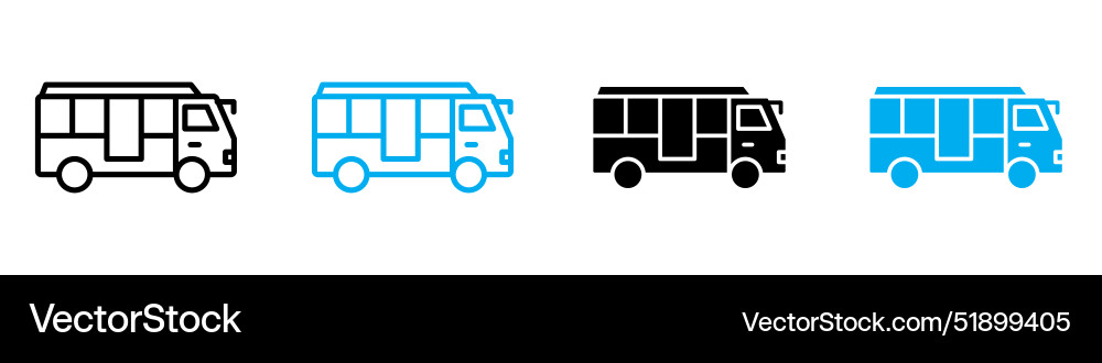 Bus coach symbol showcasing public transportation Vector Image