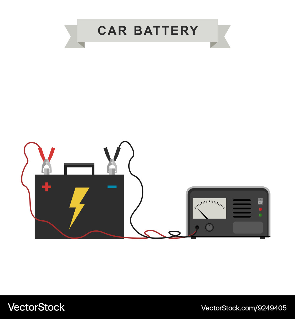 Car battery Royalty Free Vector Image - VectorStock