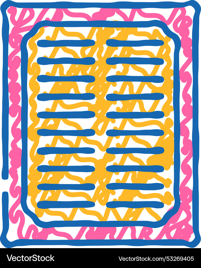 Filter air cleaner part icon doodle Royalty Free Vector