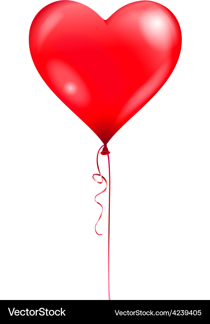 Heart balloon Royalty Free Vector Image - VectorStock