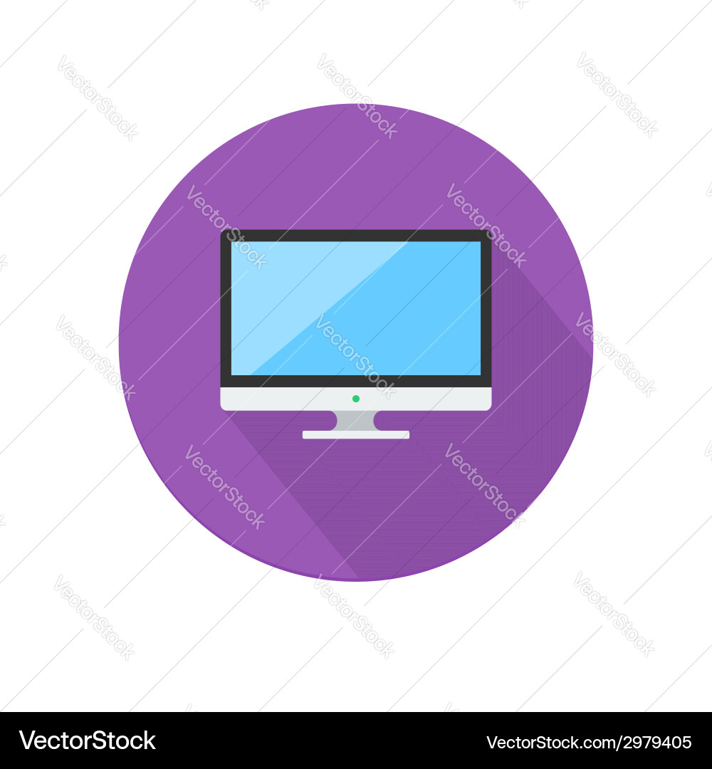 Modern Computer Icon Royalty Free Vector Image