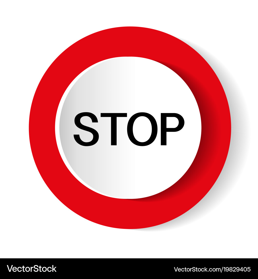 Stop Sign Icon Royalty Free Vector Image - VectorStock
