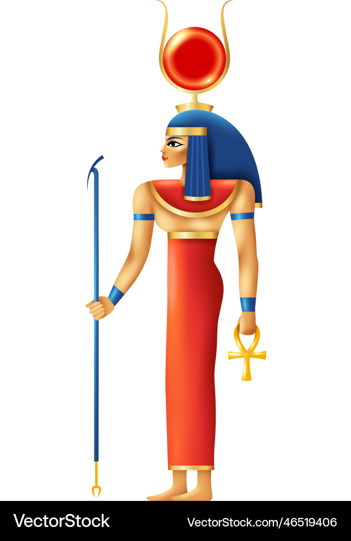Cartoon hathor Royalty Free Vector Image - VectorStock