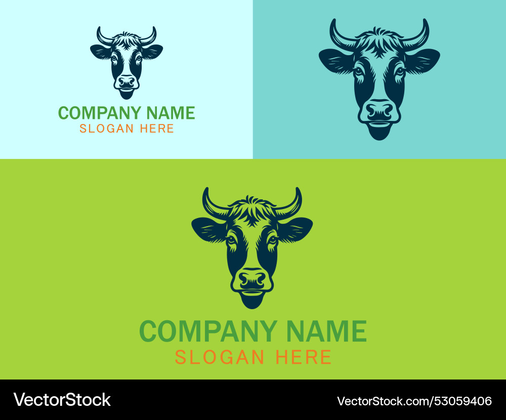 Cow logo Royalty Free Vector Image - VectorStock