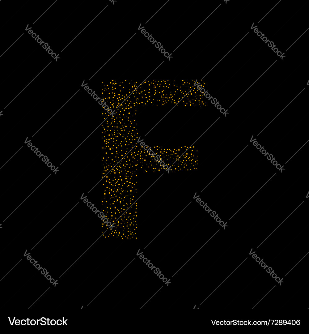 Magic f letter Royalty Free Vector Image - VectorStock