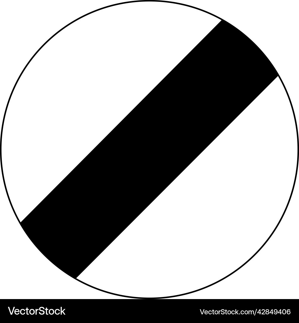 National speed limit Royalty Free Vector Image