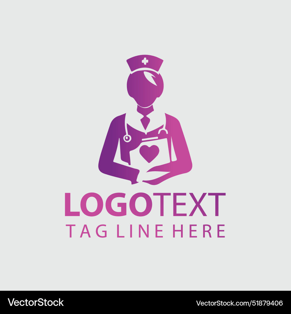 Nurse logo Royalty Free Vector Image - VectorStock