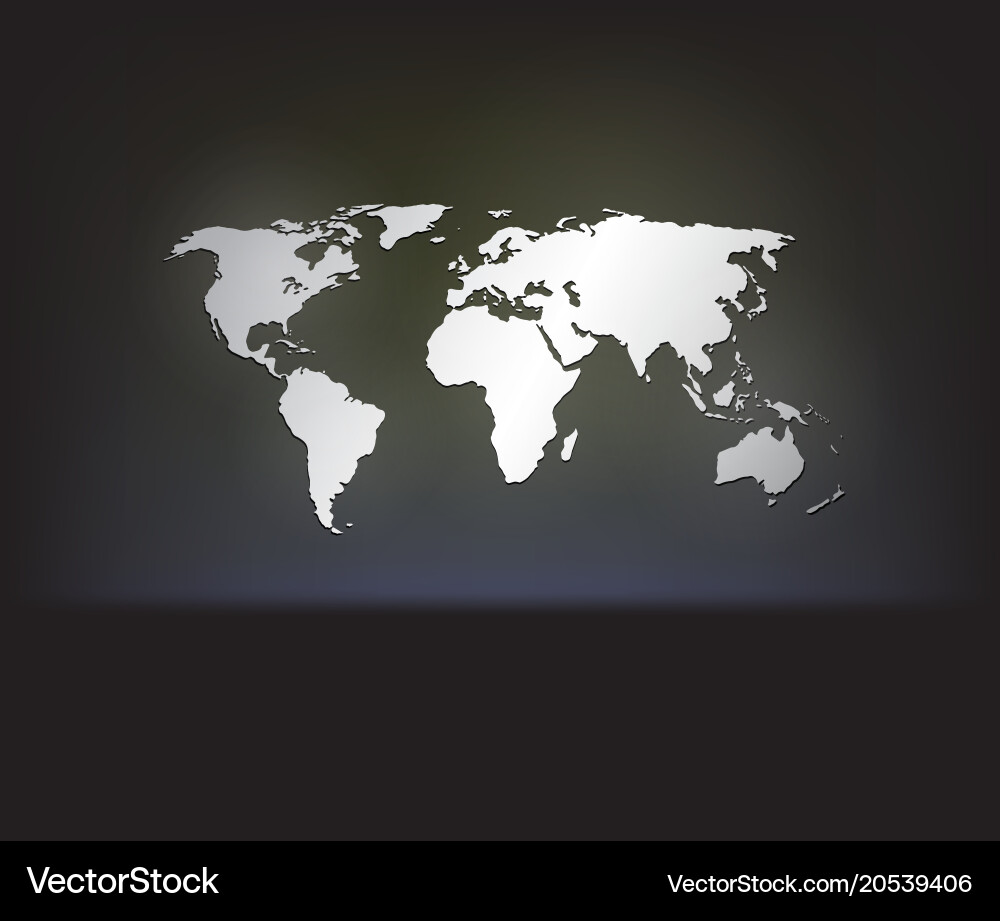 World map Royalty Free Vector Image - VectorStock