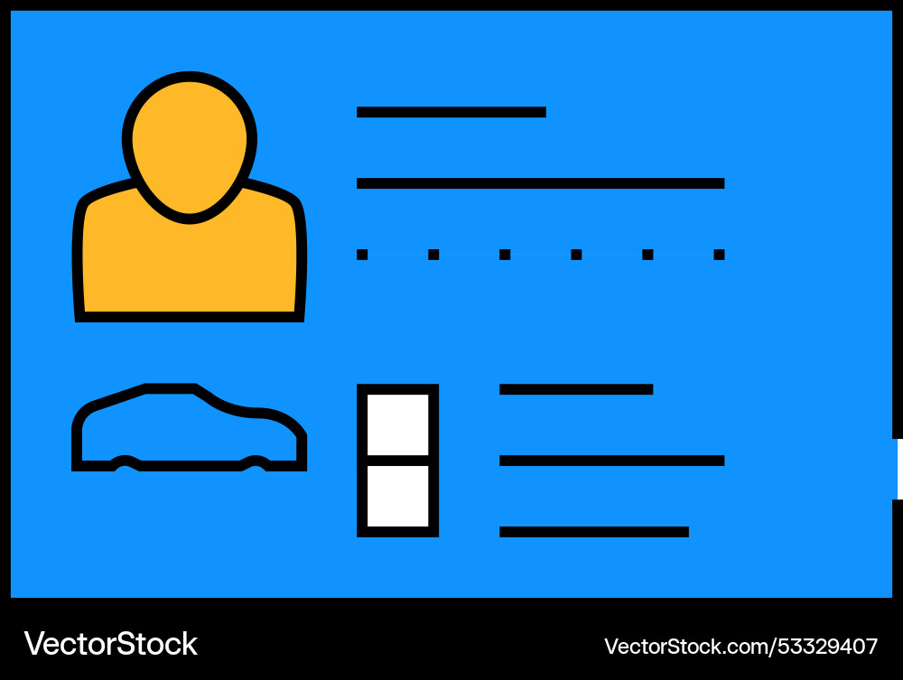 Badge name card icon color Royalty Free Vector Image