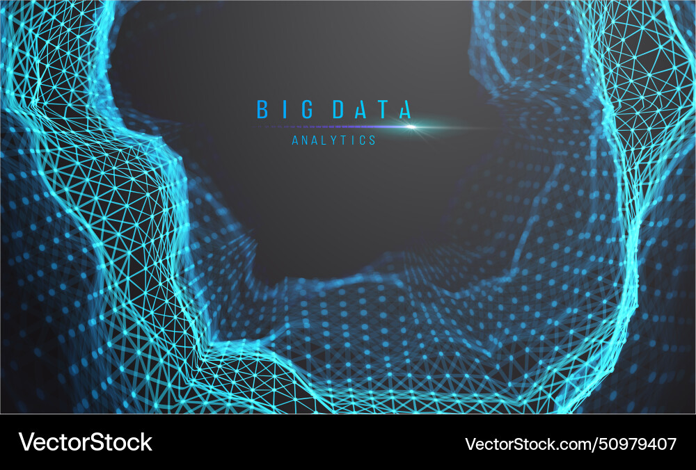 Big data and science futuristic technology Vector Image