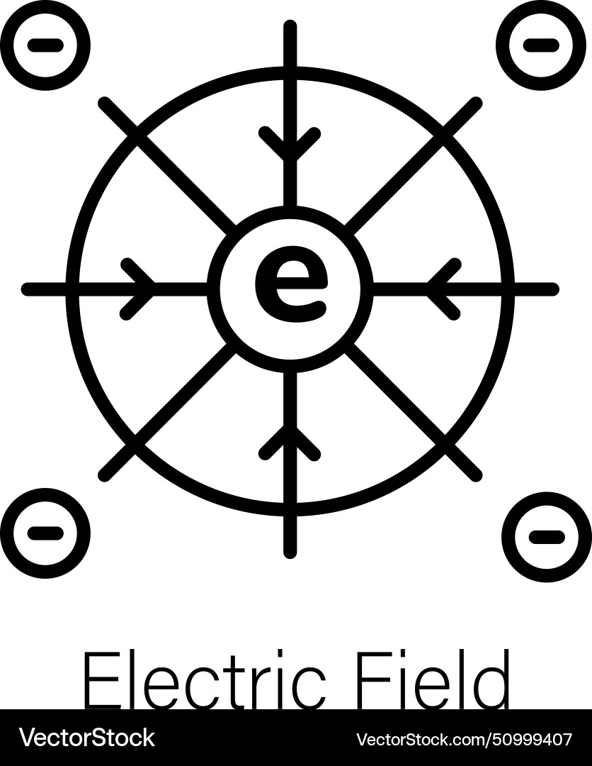 Electric field Royalty Free Vector Image - VectorStock