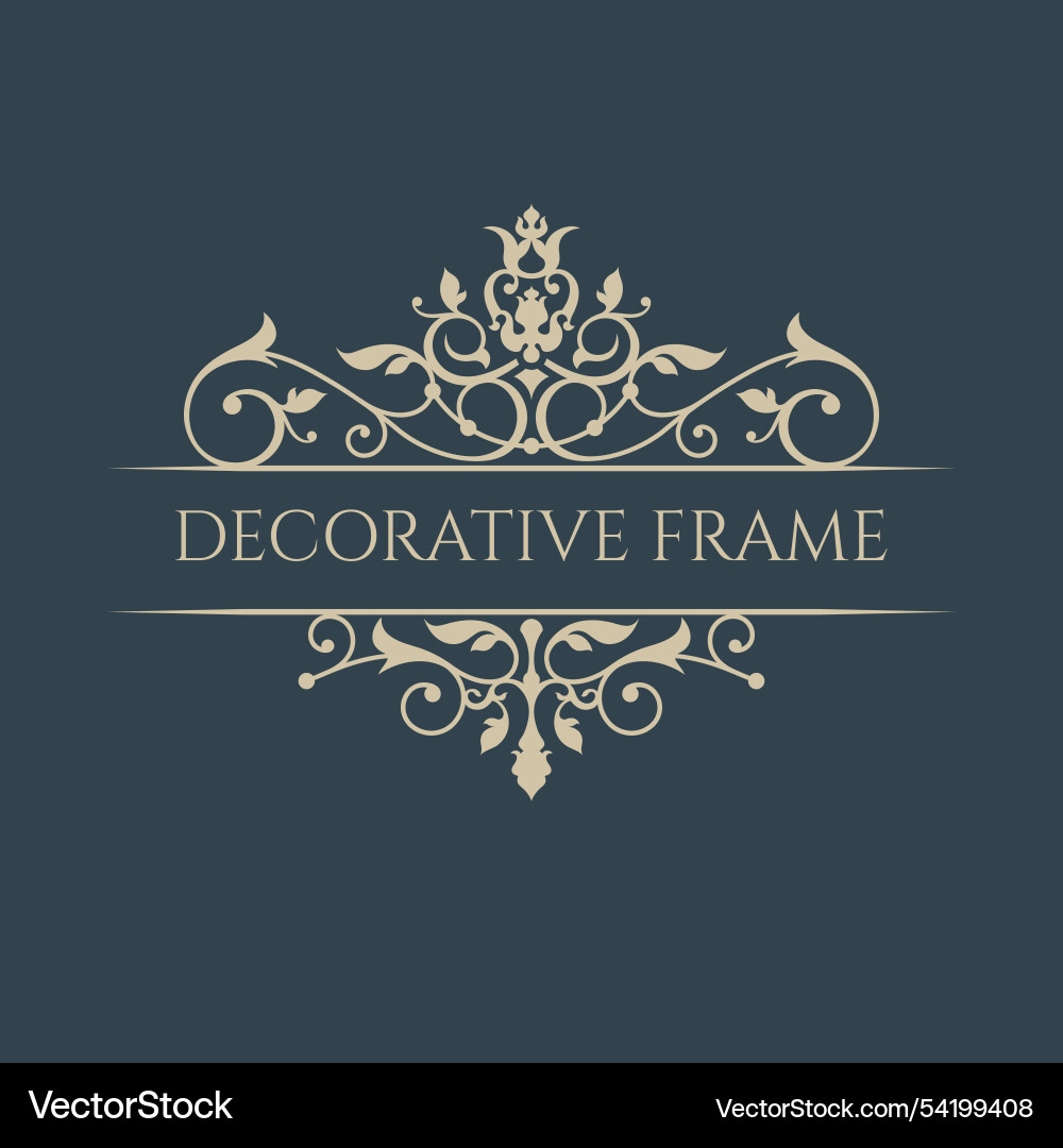Decorative frame Royalty Free Vector Image - VectorStock