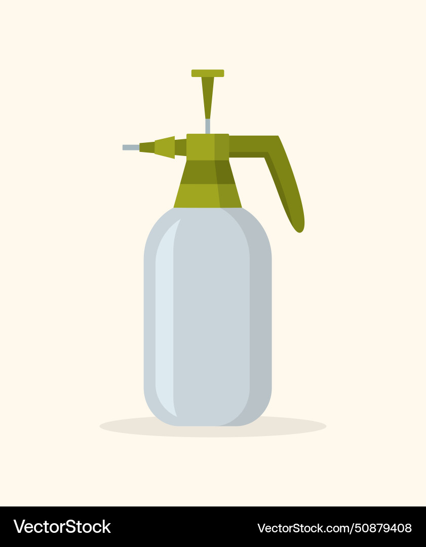 Garden hand pump sprayer portable pressure spray Vector Image