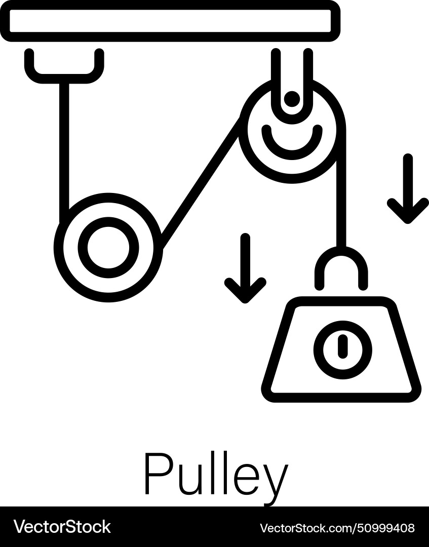 Pulley Royalty Free Vector Image - VectorStock