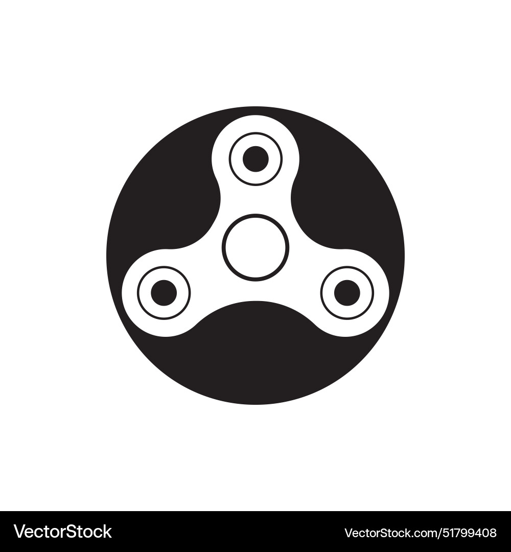 Spinner logo Royalty Free Vector Image - VectorStock