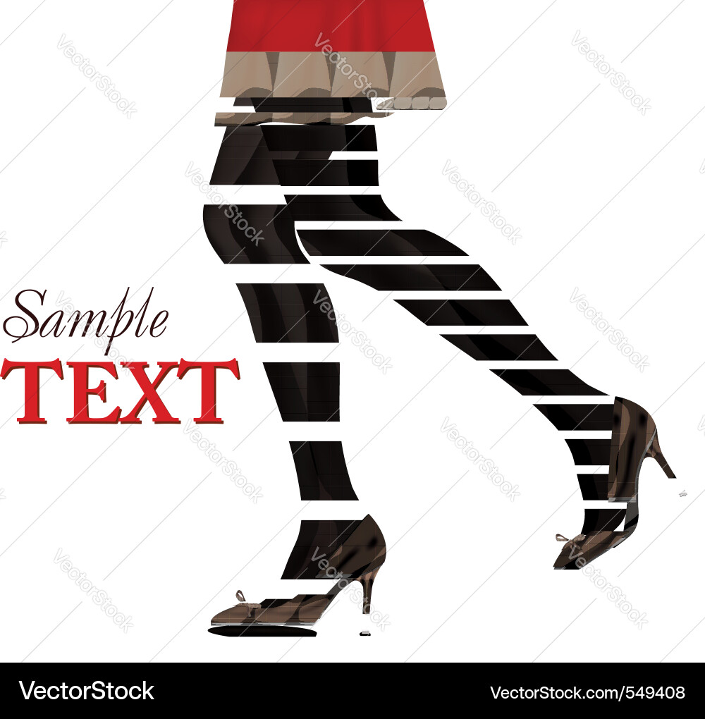 Woman legs Royalty Free Vector Image - VectorStock