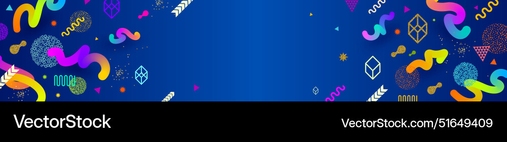 Abstract multicolored banner Royalty Free Vector Image