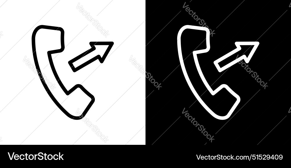 Call outgoing icon set symbol Royalty Free Vector Image Call outgoing icon set symbol Royalty Free Vector Image