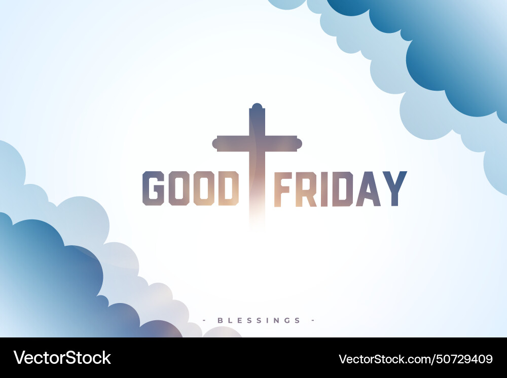 Good friday blessing cultural background Vector Image
