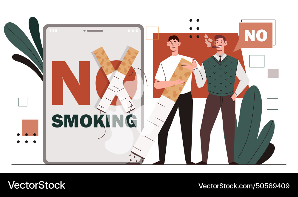 No smoking concept Royalty Free Vector Image - VectorStock