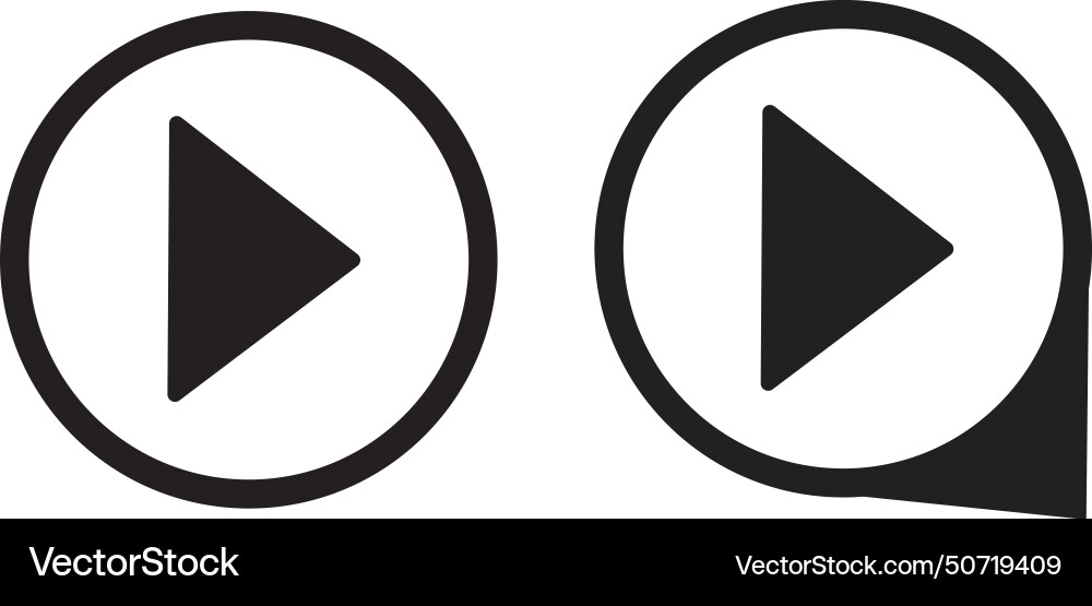 Player icon with flat design Royalty Free Vector Image