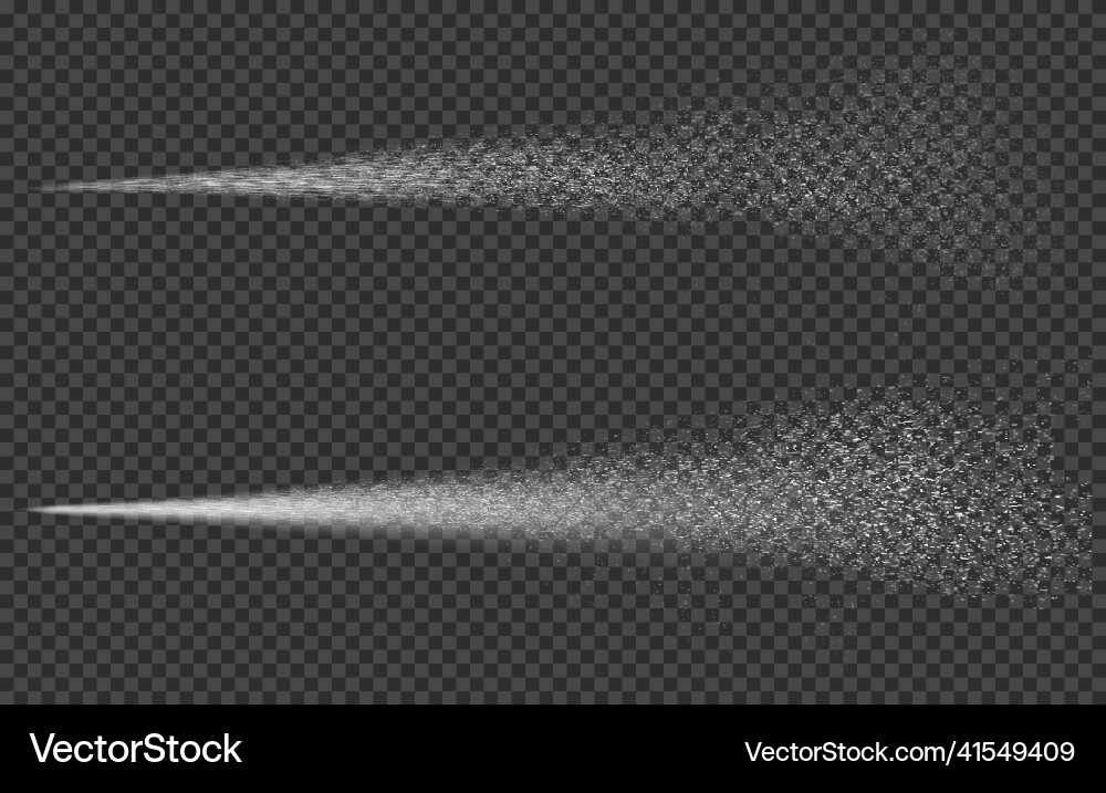 Water spray cosmetic design white smoke dust Vector Image