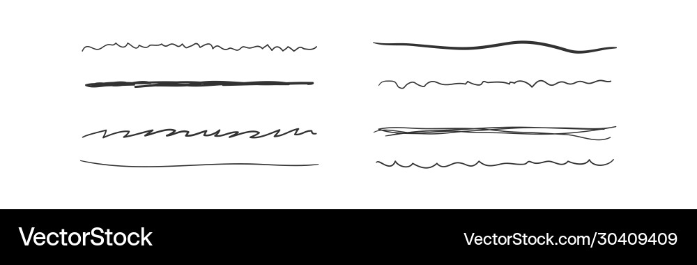 Wavy horizontal lines Royalty Free Vector Image