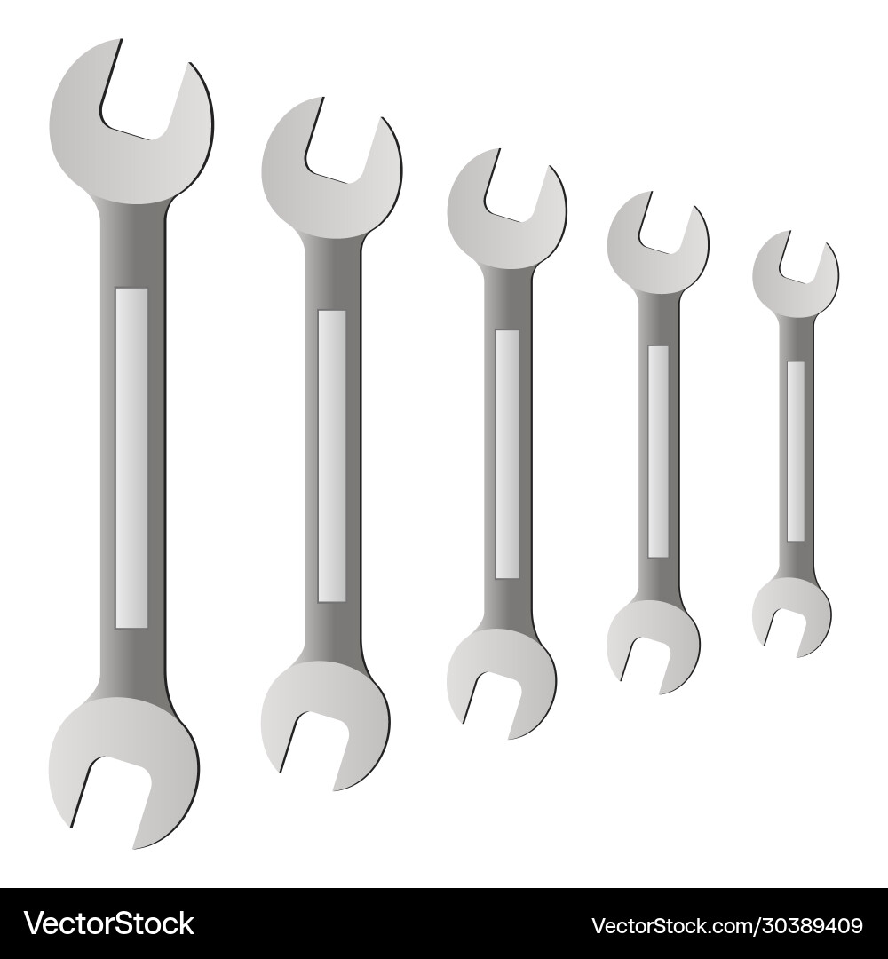 Wrench tool Royalty Free Vector Image - VectorStock