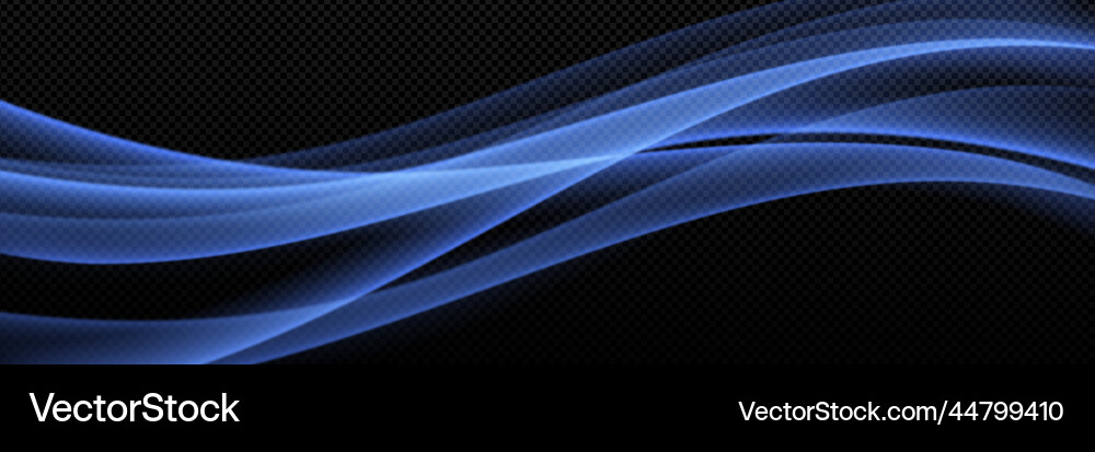 Air flow cold blue wind effect blowing smoke Vector Image