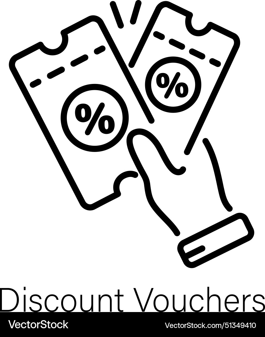 Discount vouchers Royalty Free Vector Image - VectorStock