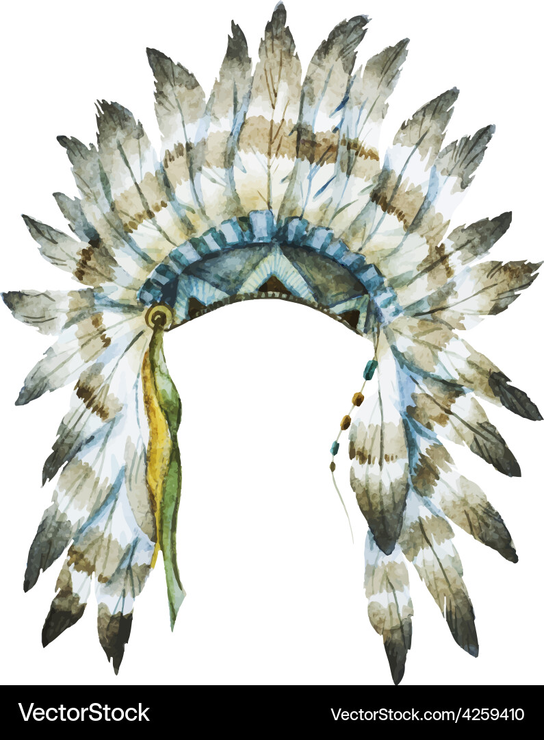 Native hat Royalty Free Vector Image - VectorStock