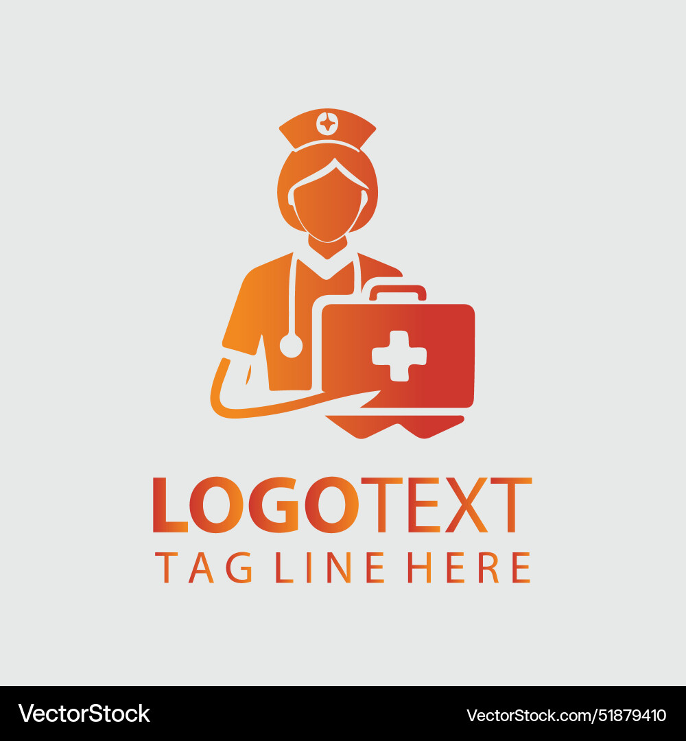 Nurse logo Royalty Free Vector Image - VectorStock