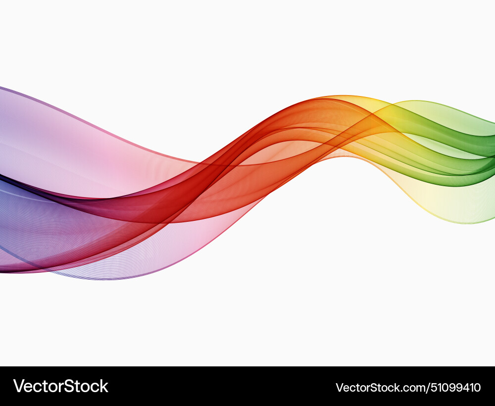 Rainbow wavy linesabstract wave background of Vector Image