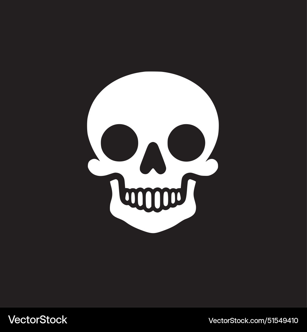 Skeleton - minimalist and simple silhouette Vector Image