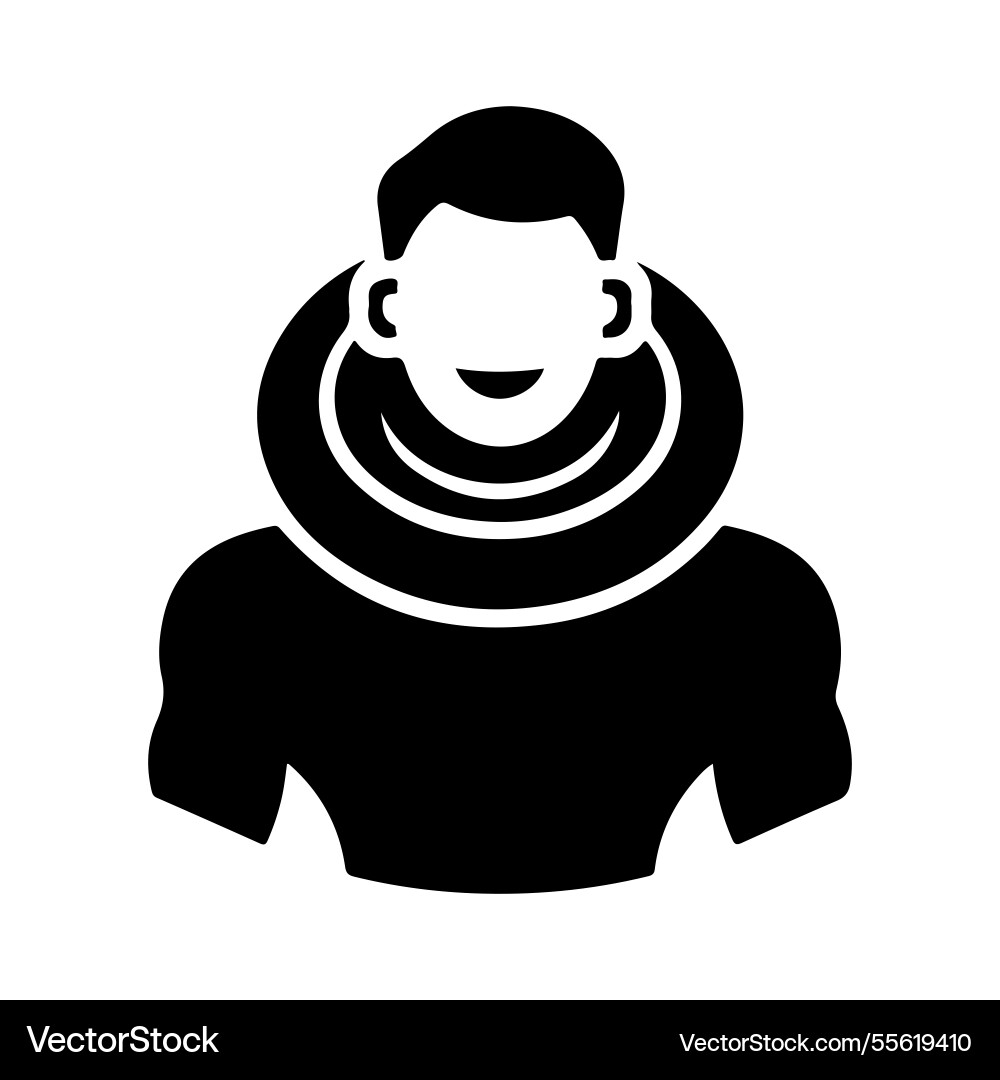 Space adventure logo featuring a modern astronaut Vector Image