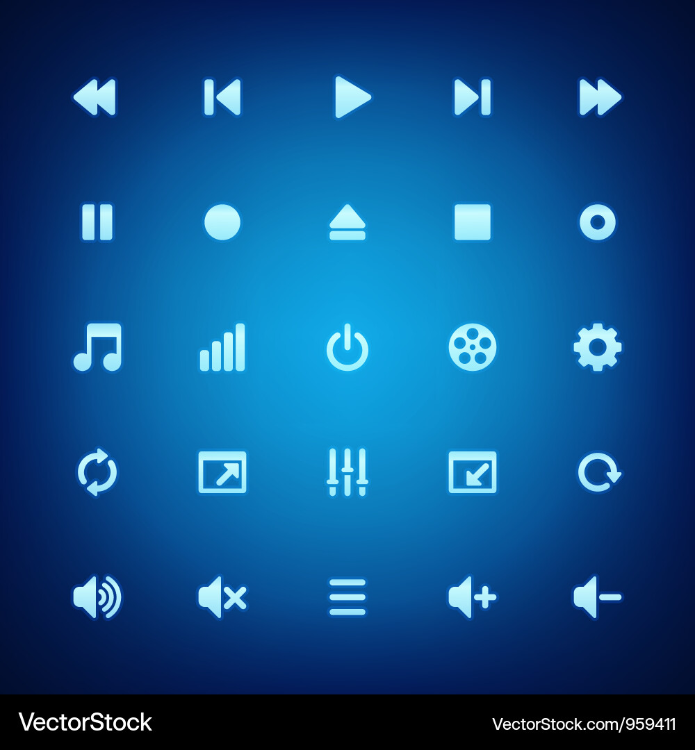 Media player Royalty Free Vector Image - VectorStock