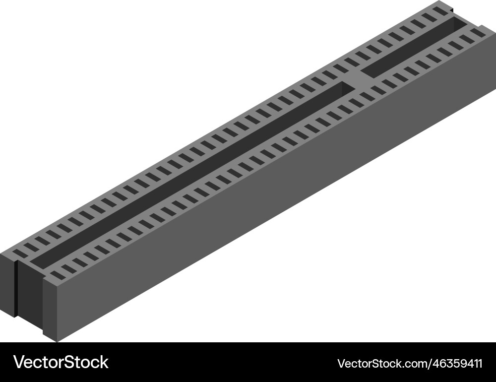 Pcb socket semiconductor composition Royalty Free Vector