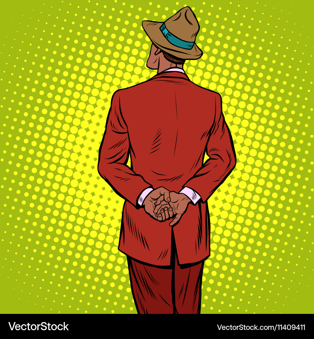 Retro man is back Royalty Free Vector Image - VectorStock