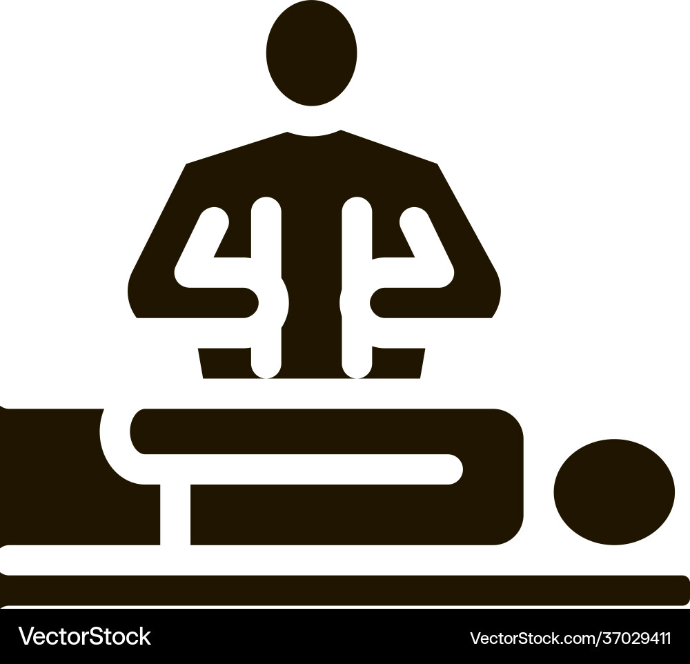 Thailand relaxation massage icon Royalty Free Vector Image