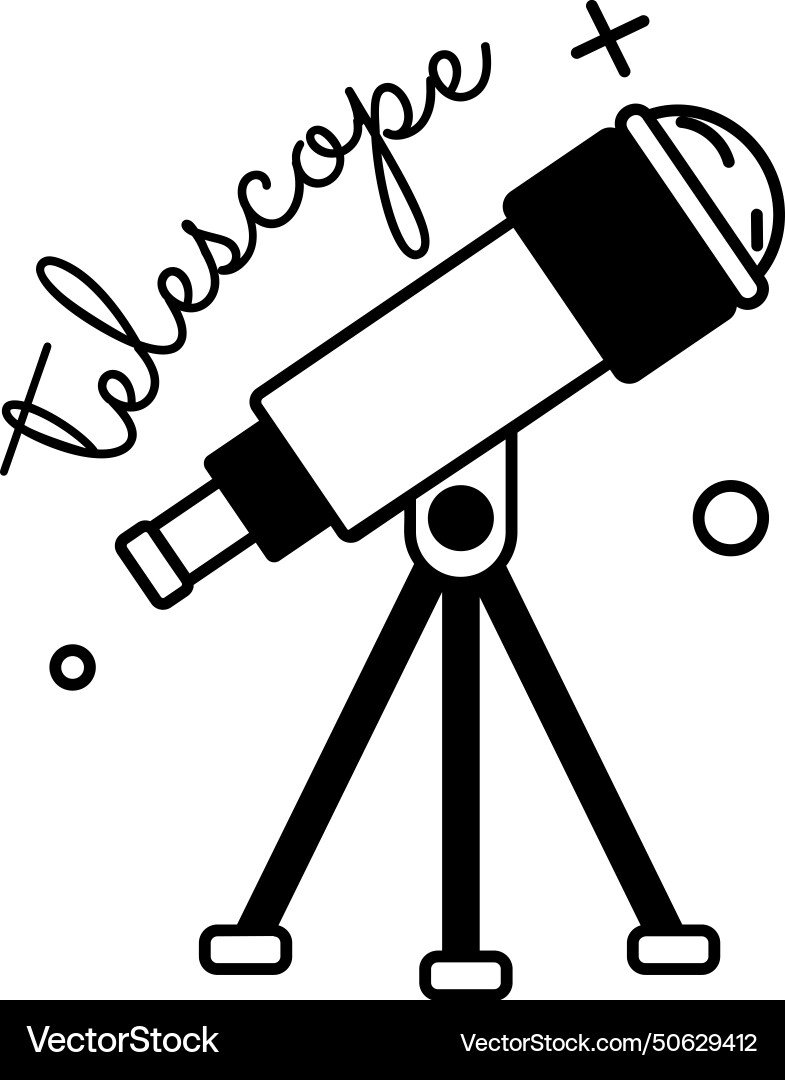 Telescope Royalty Free Vector Image - VectorStock