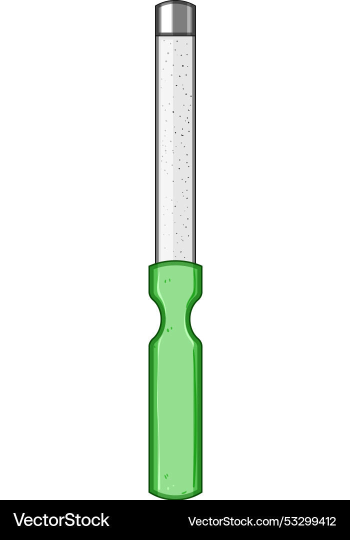 Tool nail file cartoon Royalty Free Vector Image