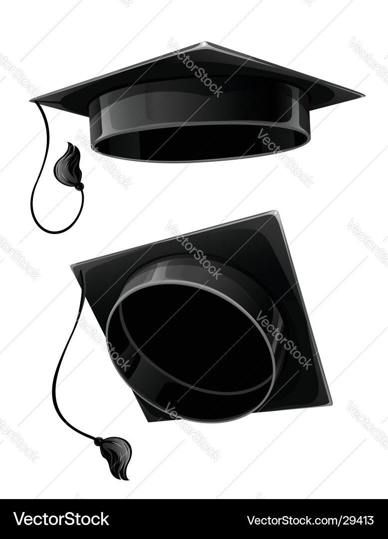 Academic Graduation Cap Royalty Free Vector Image
