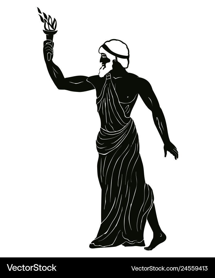 Ancient greek hero Royalty Free Vector Image - VectorStock