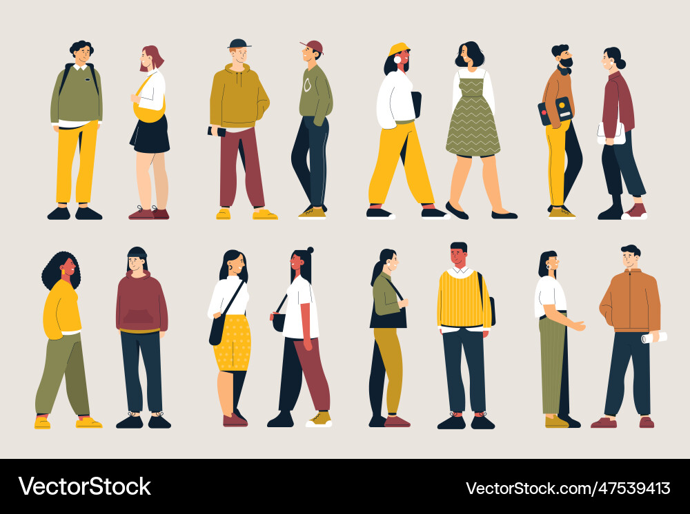 Diverse People Communicating Royalty Free Vector Image