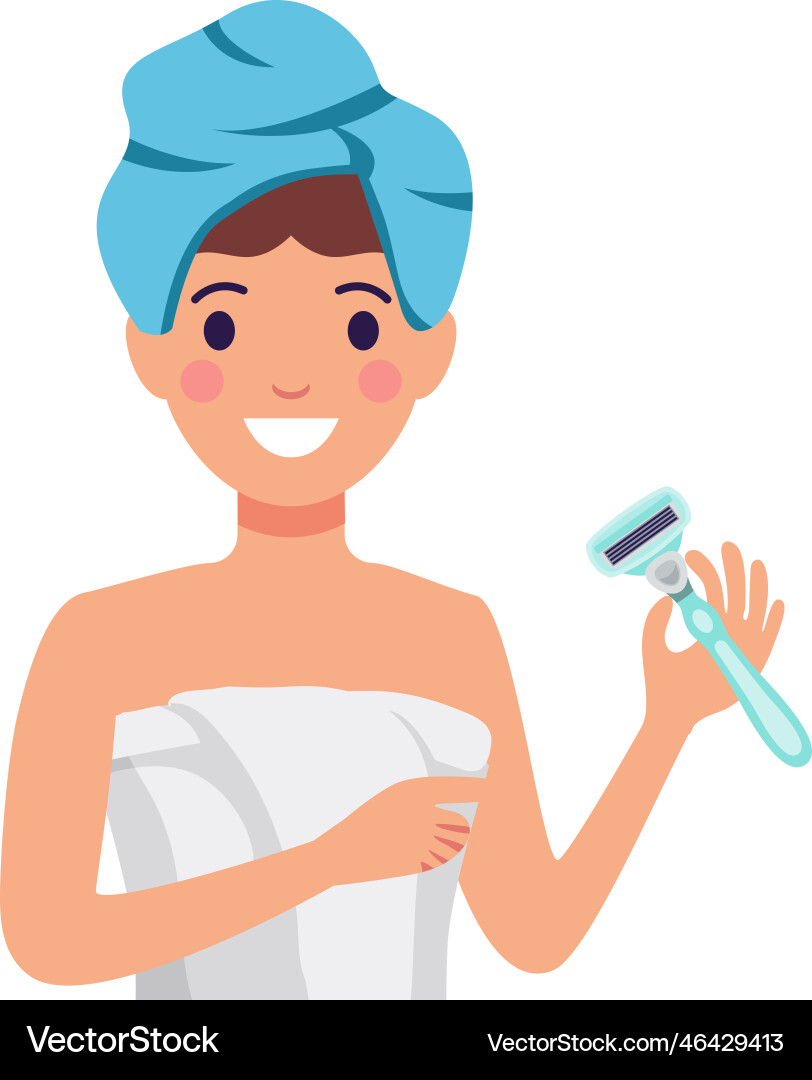 Flat hair removal Royalty Free Vector Image - VectorStock