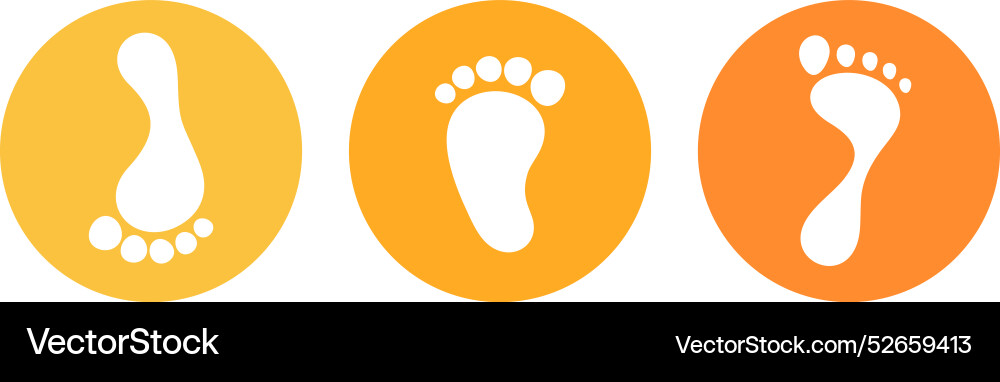 Footprints Royalty Free Vector Image - VectorStock