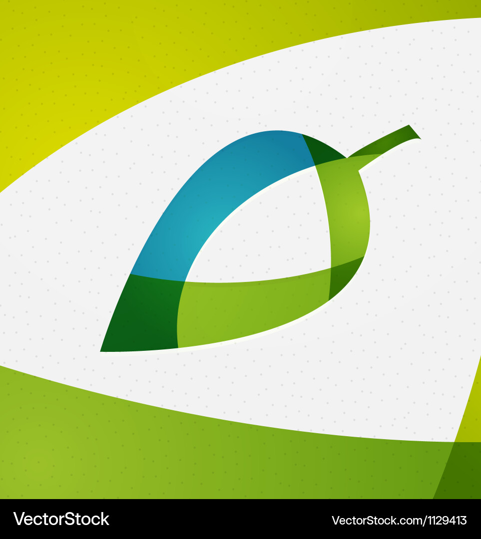 Green leaf concept Royalty Free Vector Image - VectorStock