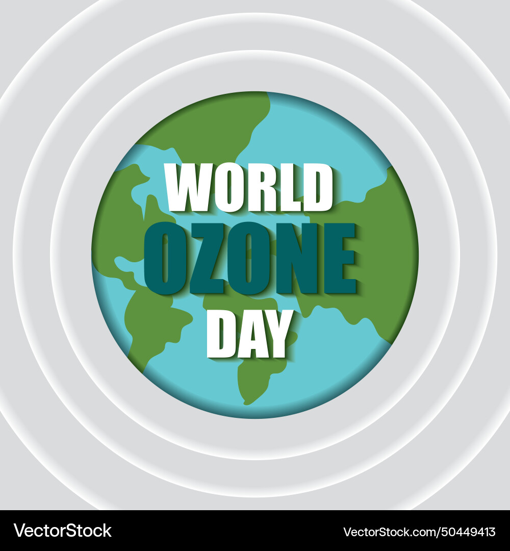 World ozone day poster Royalty Free Vector Image